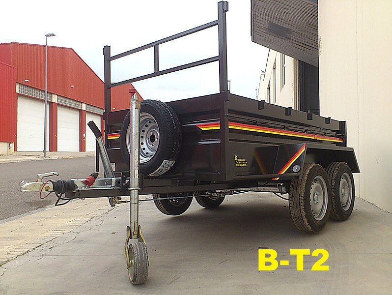 Remolques dos ejes con freno - Plataformas - Remolques Agricolas